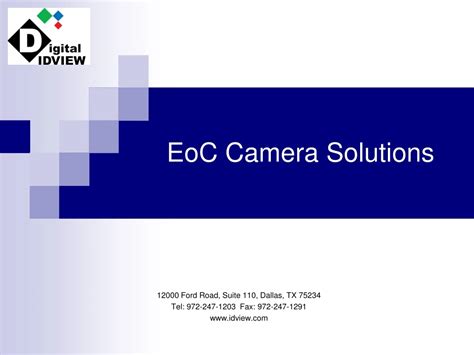 Ppt Eoc Camera Solutions Powerpoint Presentation Free Download Id