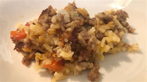 Easy Sausage And Rice Casserole Recipe Southern Sassy Mama Youtube
