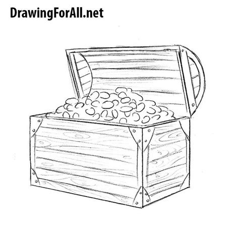 Treasure Chest Drawing Pencil