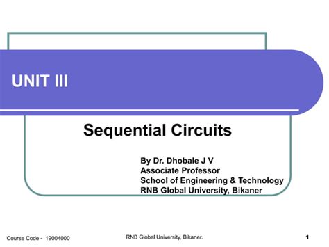 Sequential Circuits Ppt