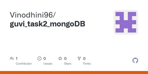 Github Vinodhini96guvitask2mongodb