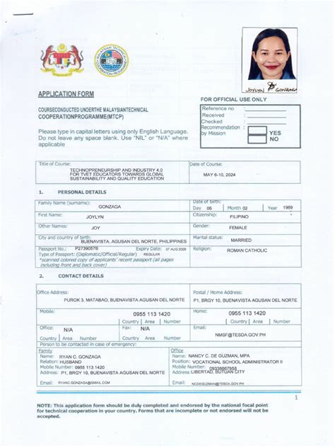 Mtcp Application Form Pdf