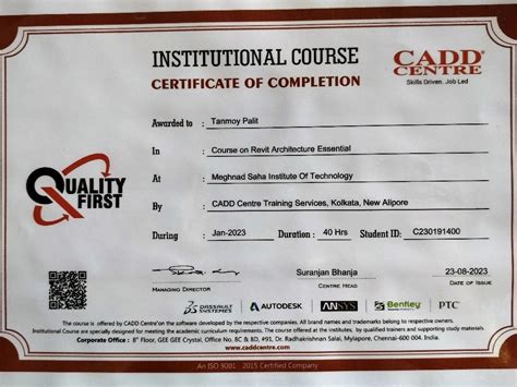 Tanmoy Palit On Linkedin Course Completed On Revit Architecture From