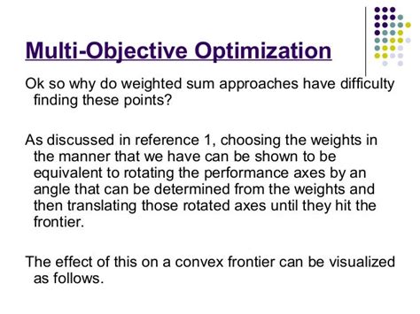 Multi Objective Optimization