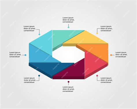 Premium Vector Triangle Chart Template For Infographic For Presentation For 8 Element