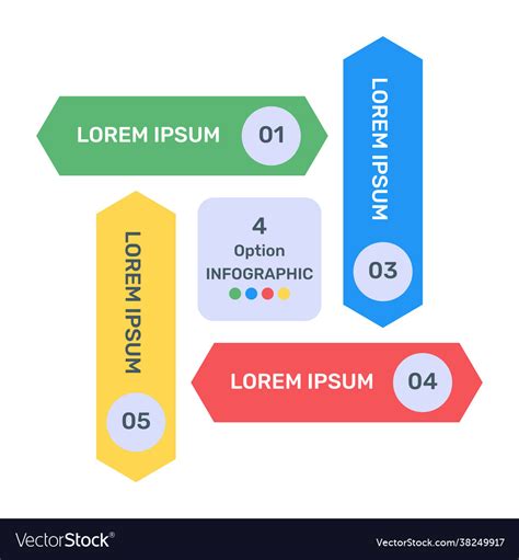 Steps Chart Royalty Free Vector Image Vectorstock