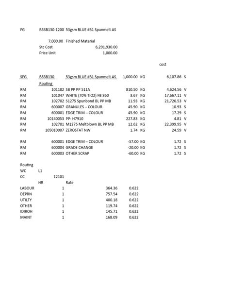 Costing Structure 20 03 2023 Pdf