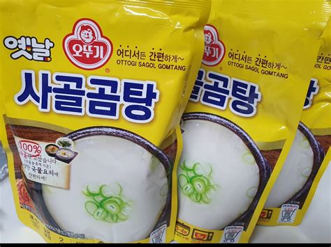 2 1 3개묶음 오뚜기 사골곰탕국물500ml 배민스토어
