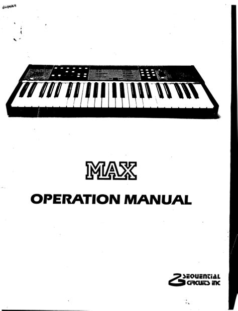 Sequential Circuits Max User Manual