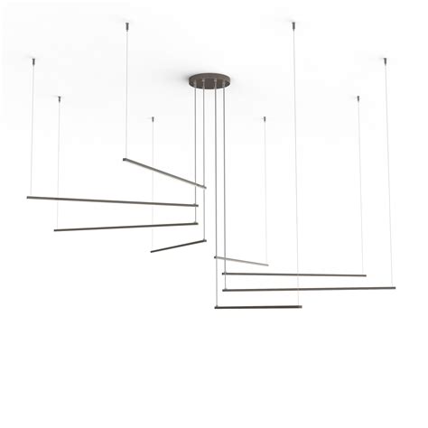 Lumicom Radius Suspension Strip Led 136w M 4000k Métal Gris