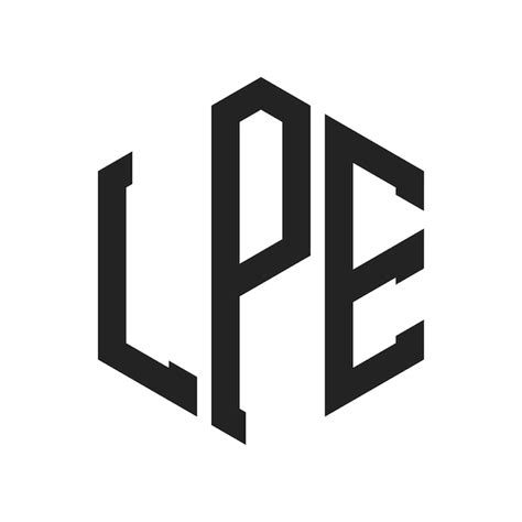 Premium Vector Lpe Logo Design Initial Letter Lpe Monogram Logo Using