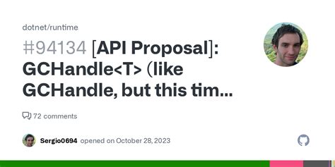 API Proposal GCHandle Like GCHandle But This Time It S Great Issue Dotnet
