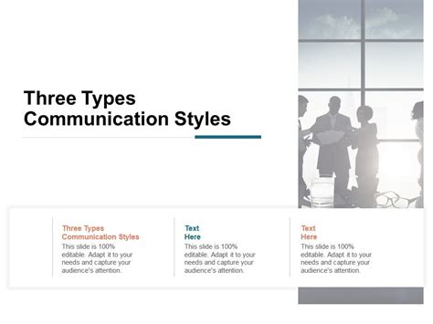 Three Types Communication Styles Ppt Powerpoint Presentation File Deck Cpb Powerpoint Slides