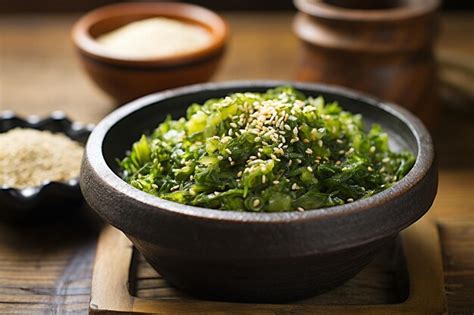 Seductive Seaweed Salad Serenade Premium Ai Generated Image