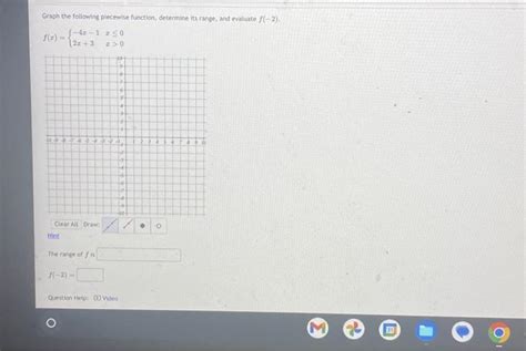 Solved Graph The Following Piecewise Function Determine