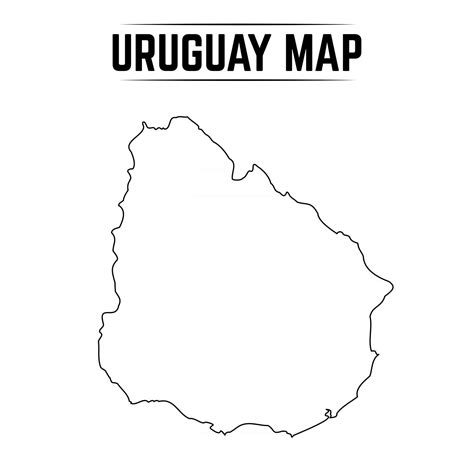 Outline Simple Map Of Uruguay 2905353 Vector Art At Vecteezy