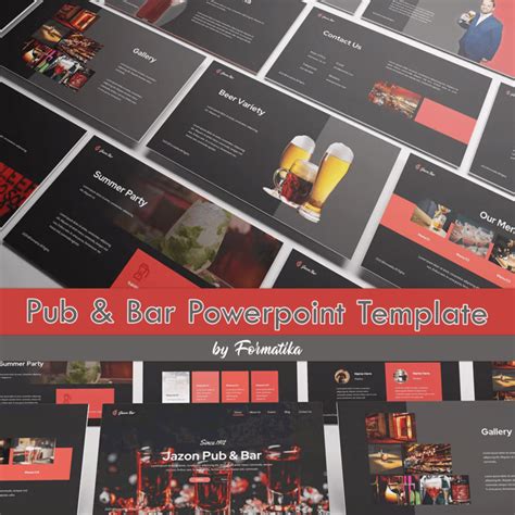 Pub Bar PowerPoint Template MasterBundles