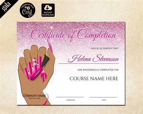 Beauty Party Certificates