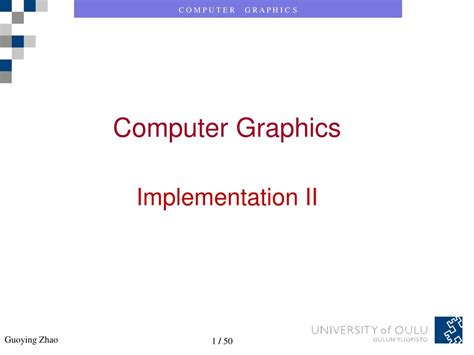 Ppt Computer Graphics Implementation Ii Powerpoint Presentation Free