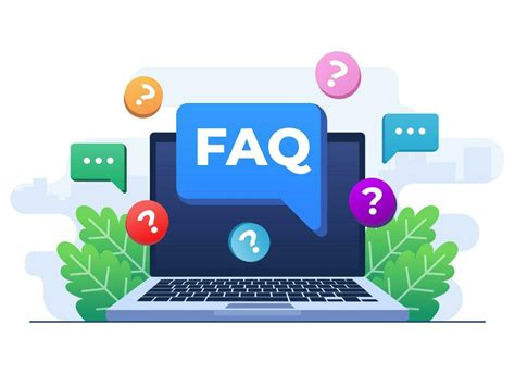 frequently asked questions concept flat illustration vector template