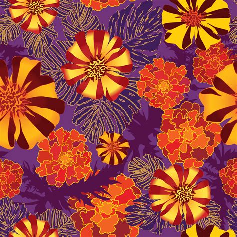Floral Seamless Pattern Flower Background Flourish Garden 524029