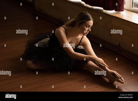 Ballerina Practicing Ballet Dance Stock Photo Alamy