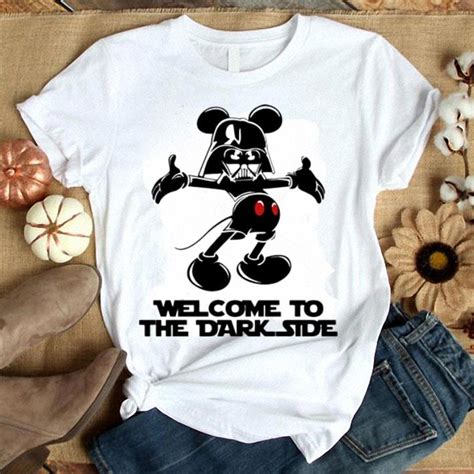 Mickey Darth Vader Welcome To The Dark Side Shirt Hoodie Sweater