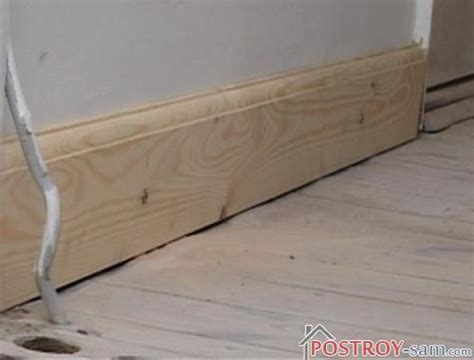 Как скрыть щель между плинтусом и полом