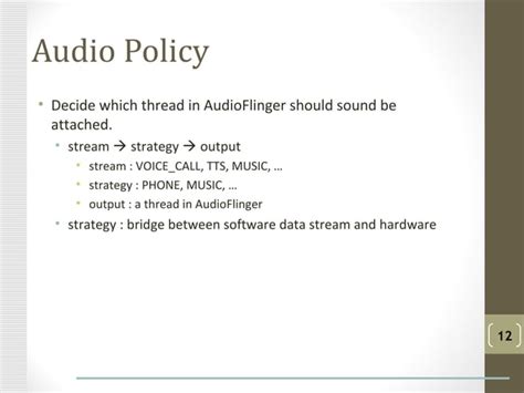 Android Audio System PPT