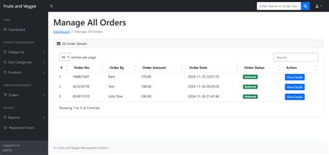 Phpgurukul Programming Blog On Linkedin Fruits And Vegetable Shop