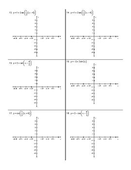 Graphing Trig Functions Practice By Mathematics Active Learning
