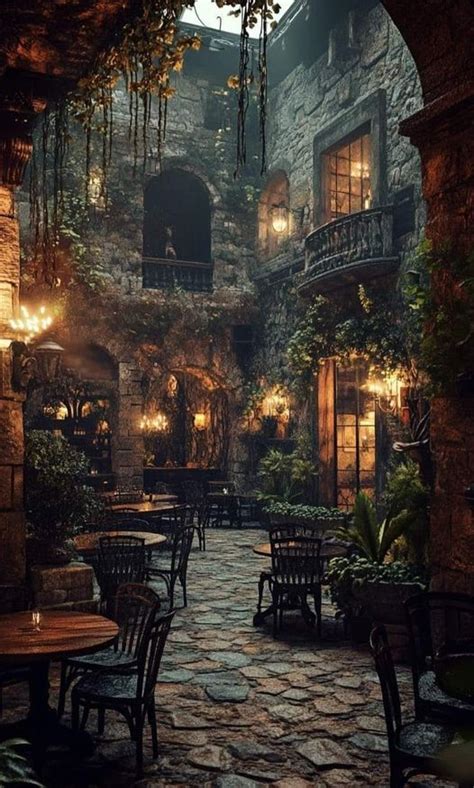 Rustic Stone Courtyard Scene Image Analysis Is It Ai