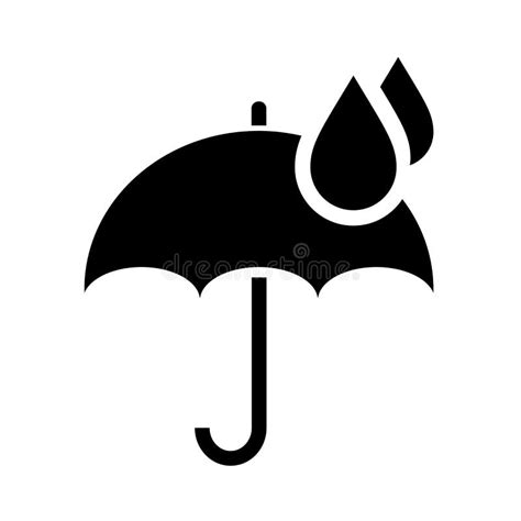 Icono De Precipitaciones Y Vectores De Lluvia Ilustración Del Vector