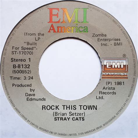 Stray Cats Rock This Town 1982 Vinyl Discogs