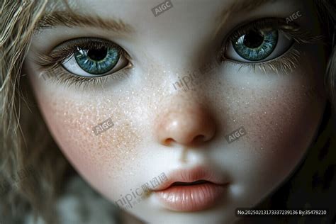 Ai创作图3d女娃 仿真脸部 Bjd娃娃 金发洋娃娃 仿真娃娃 布娃娃脸 Sd娃娃 娃娃艺术品 娃娃头像 3d布娃娃 美丽的玩偶 布娃娃局部特写 软陶娃娃 娃娃脸 实体娃娃 昵图网