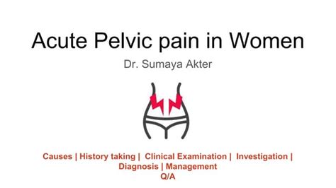 Acute Pelvic Pain In Womenpptx