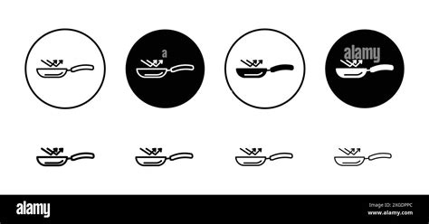Non Stick Icon Vector Logo Set Collection For Web App Ui Stock Vector