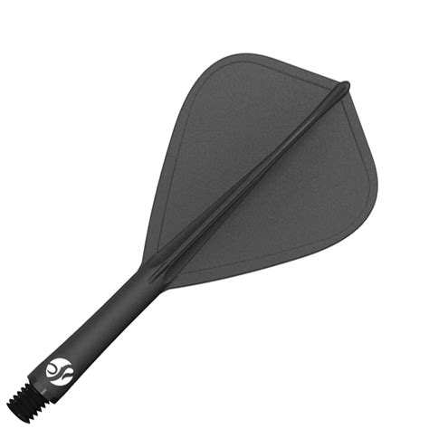 Shot Flight Deck Dart Flight And Shaft System Kite Short Black