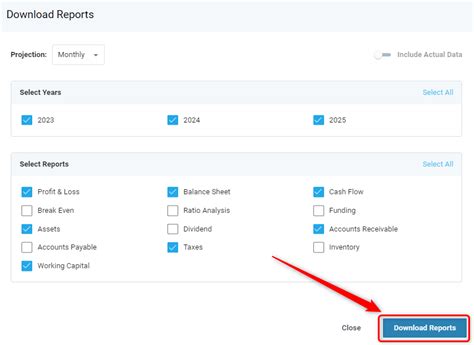 How To Export Your Finance Forecasting Data To Excel Help Center