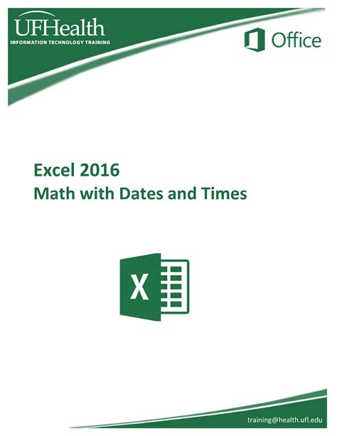 Excel 2016 Math Dates And Times Excel 2016 Math With Dates And Times