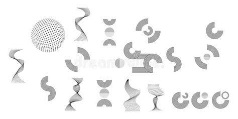 Abstract Black White Stripe Line Geometric Dot Pattern Background Futuristic Technology