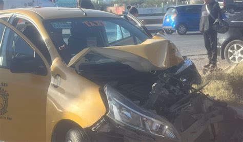 Pasajera Resulta Lesionada En Accidente El Taxi En El Que Viajaba