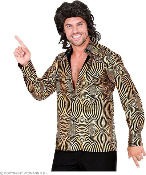 Jaren 80 90 Kostuum 70s Gouden Exotische Joe Disco Man XXL