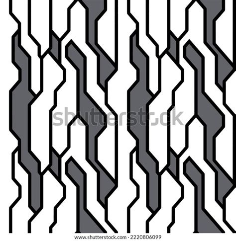 Seamless Geometric Figure Line Pattern Stock Illustration 2220806099
