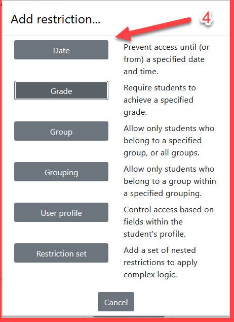 Adding And Managing Restrictions An Instructor S Guide To Teaching