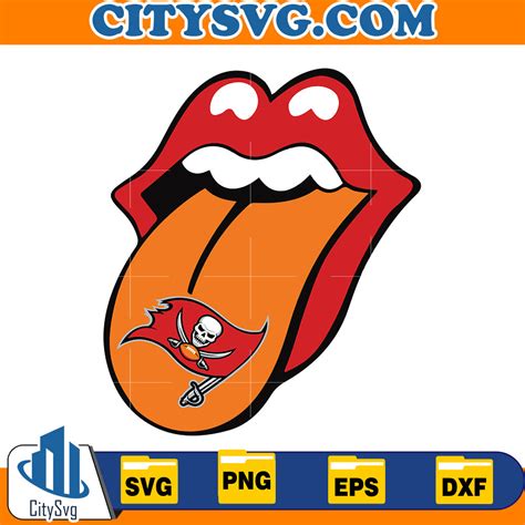Toungue Tampa Bay Buccaneers Svg Citysvg
