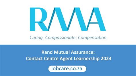 Rand Mutual Assurance Contact Centre Agent Learnership 2024 Jobcare