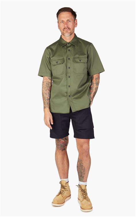 Rogue Territory Field Shirt Twill Selvedge Olive 9oz Cultizm