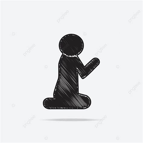 祈禱符號插畫祈禱坐著虔誠 向量 祷告 坐著 奉獻向量圖案素材免費下載，png，eps和ai素材下載 Pngtree