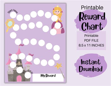 Princess Sticker Chart Printable Free Printable